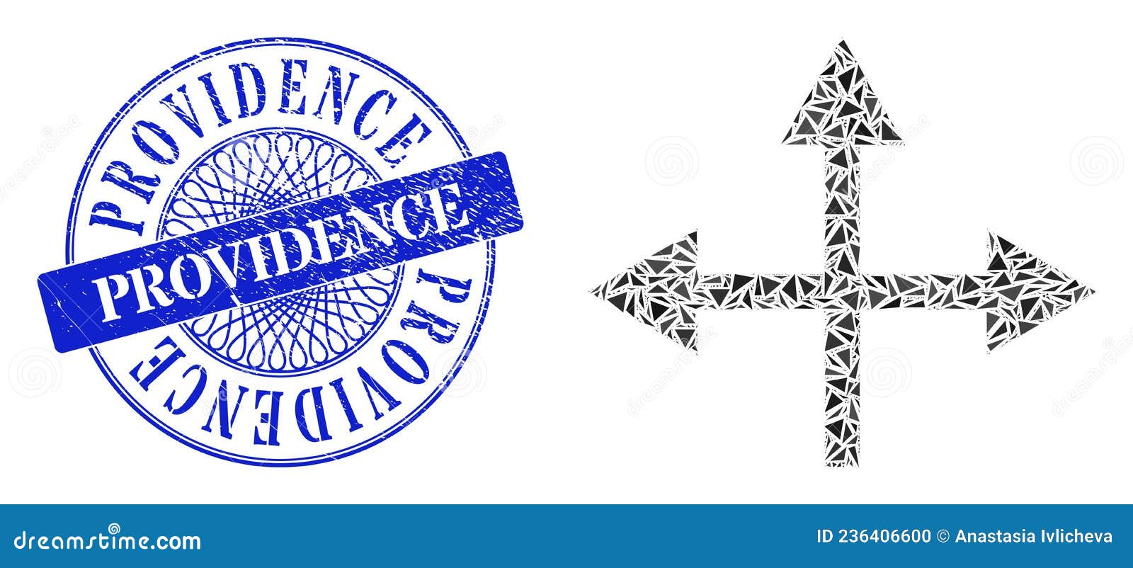 Textured Providence Stamp and Triangle Intersection Directions Mosaic ...