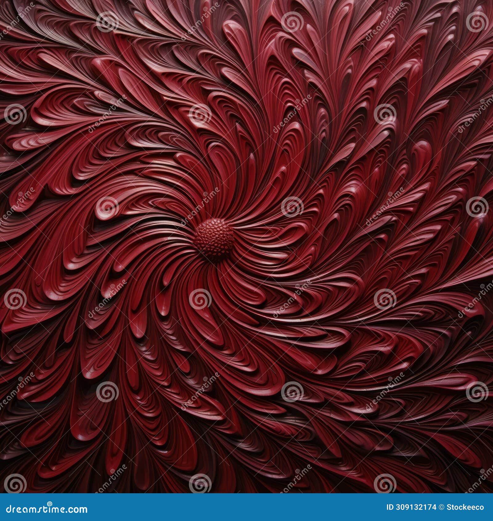 Creating a Textured Maroon Painting with Dynamic Center Stock ...