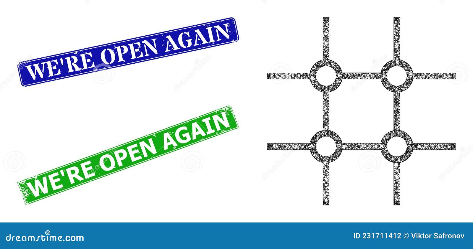 Textured we Re Open Again Seals and Triangular Mesh Incomplete Square ...