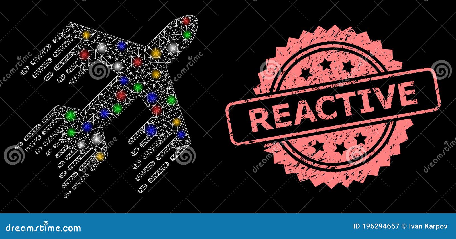 Textured Reactive Stamp And Net Jet Plane With Glitter Dots Cartoon ...