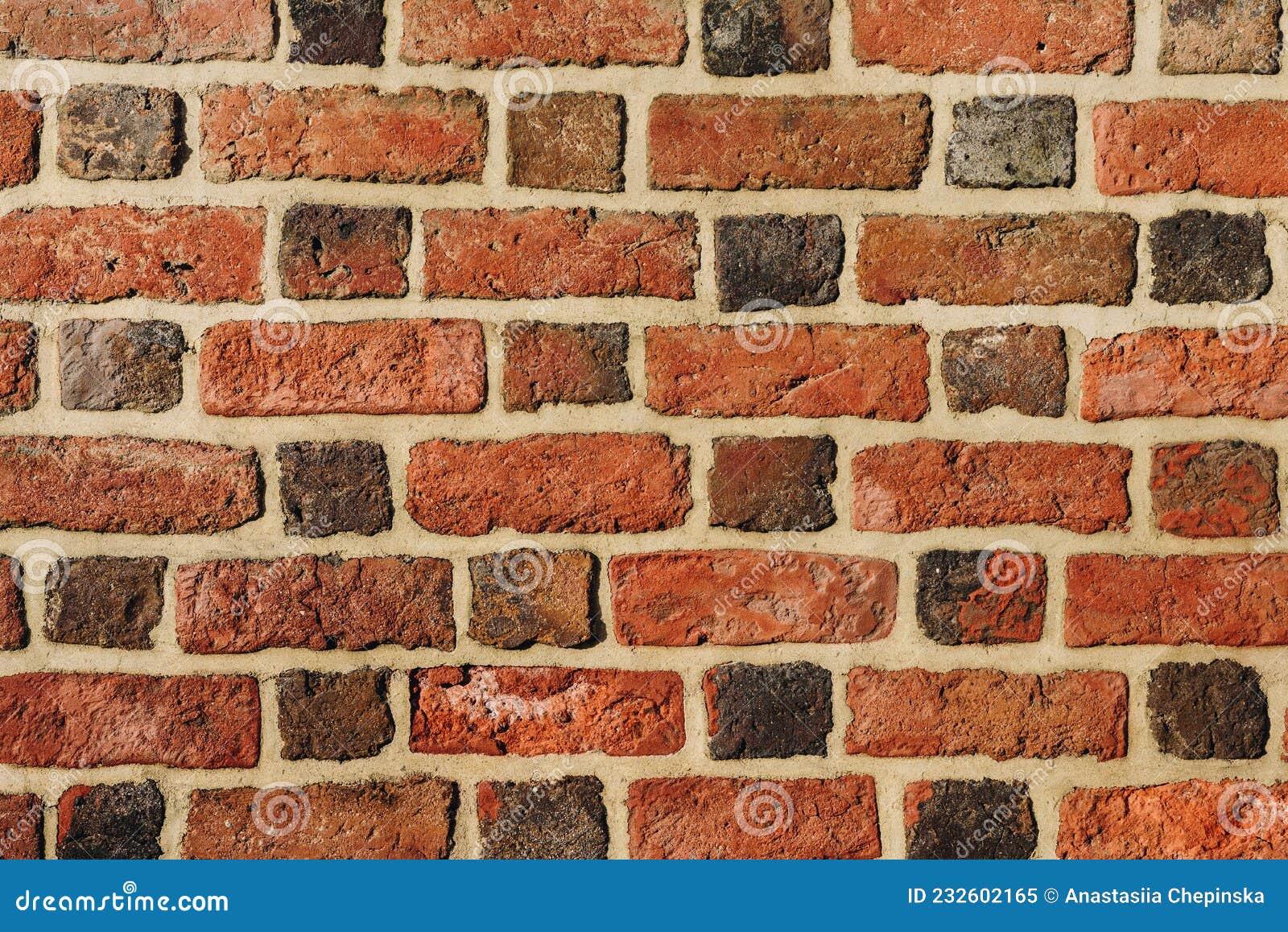 Textured Red Brick Wall Background or Backdrop, Rectangular Red ...