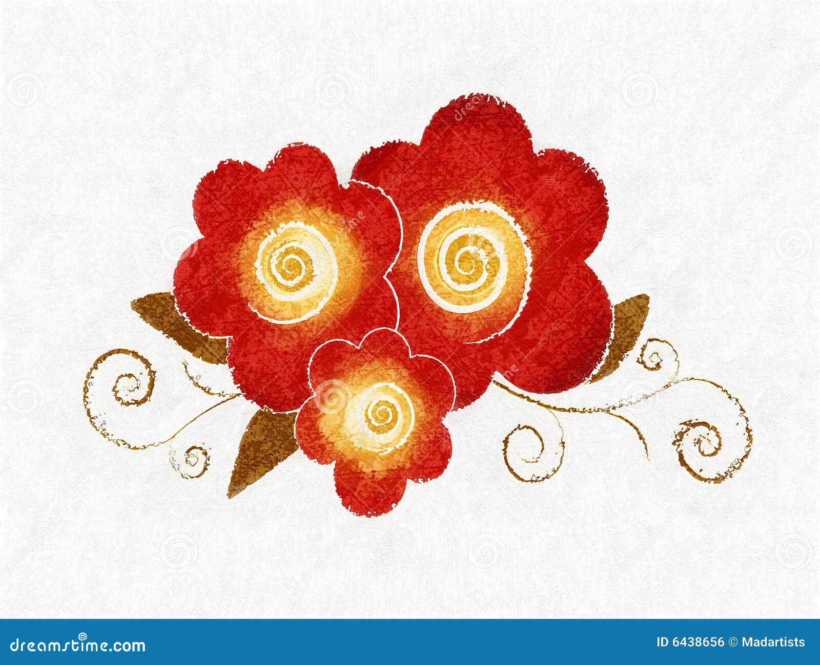 Textured Red Flower Design stock illustration. Illustration of florals ...