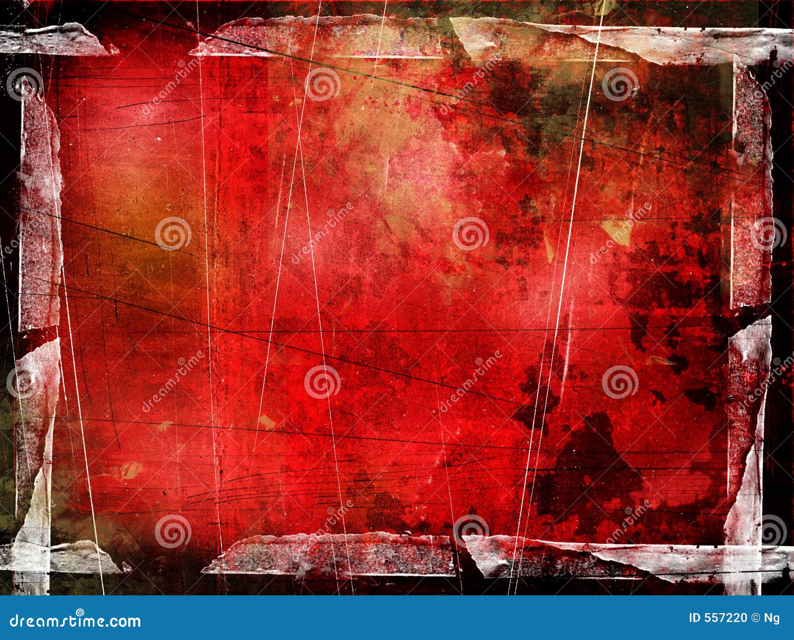 Textured red grunge border stock illustration. Illustration of vintage ...