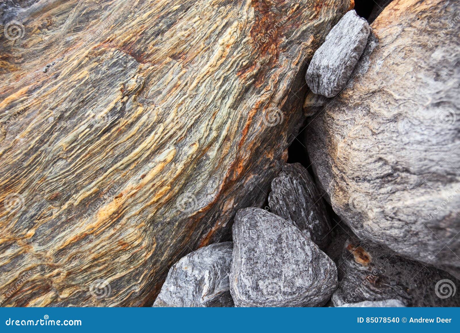 Textured Rock Background with Rust-colored Iron Ore Layers Stock Photo ...