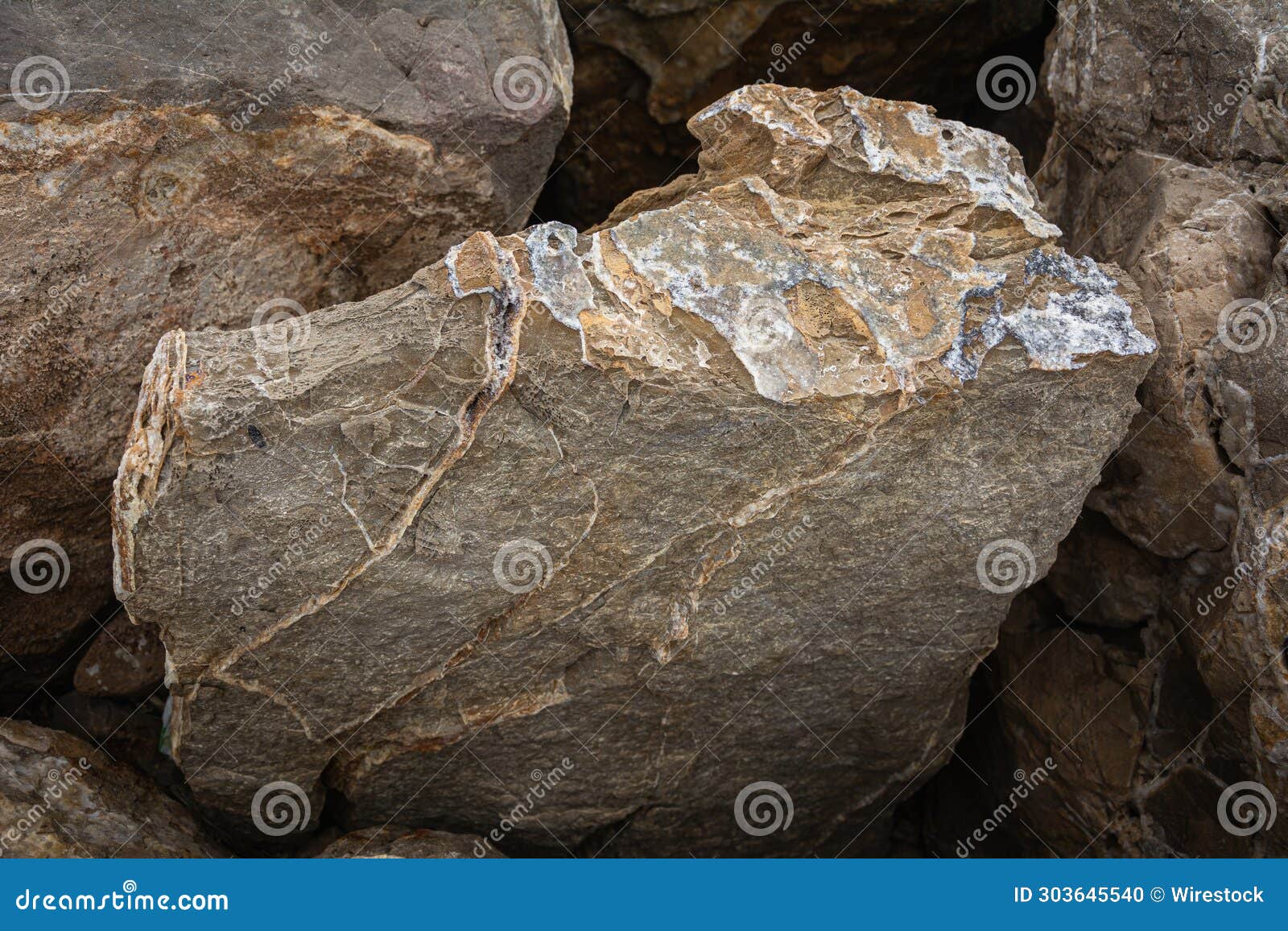 Rock Eroded by Wind and Water Stock Photo - Image of mineral ...