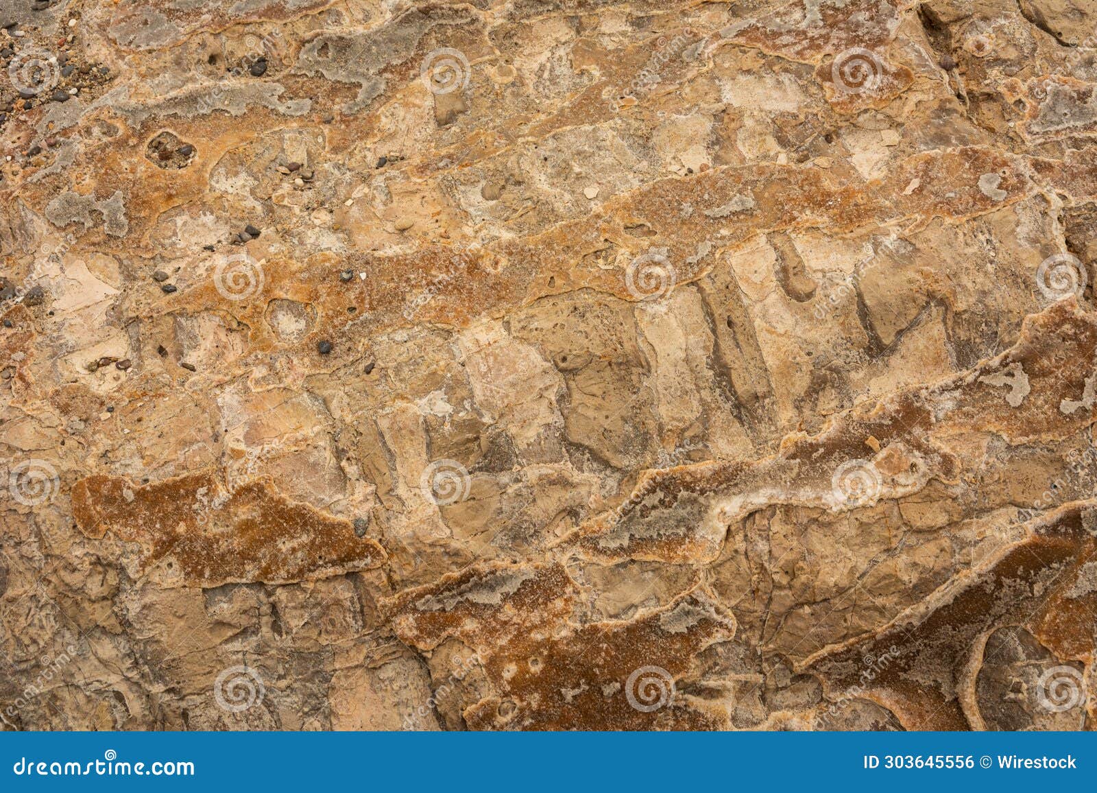 Rock Eroded by Wind and Water Stock Photo - Image of marine, geological ...