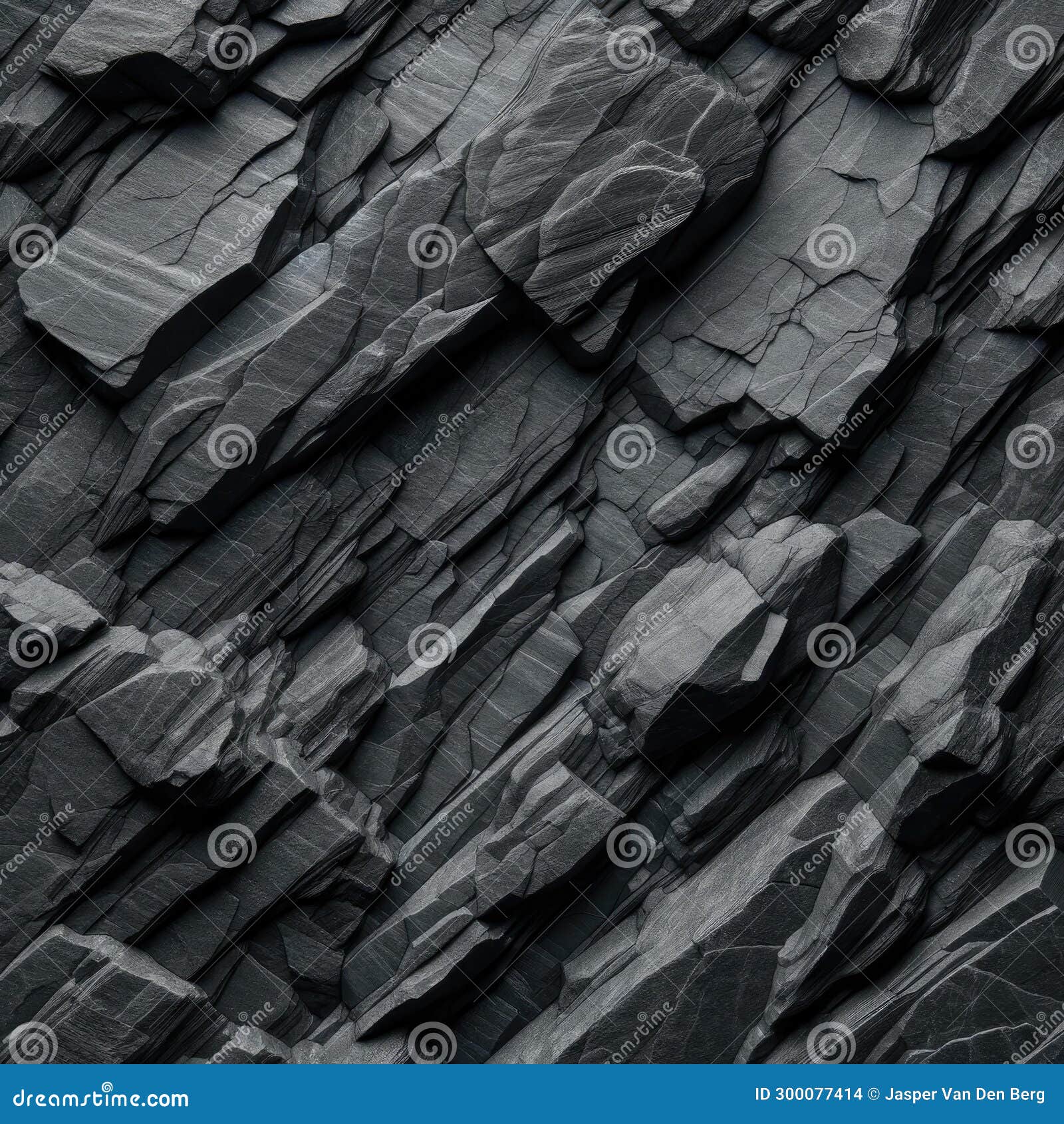 Textured Slate Rock Surface Close-up, AI Generated Stock Illustration ...