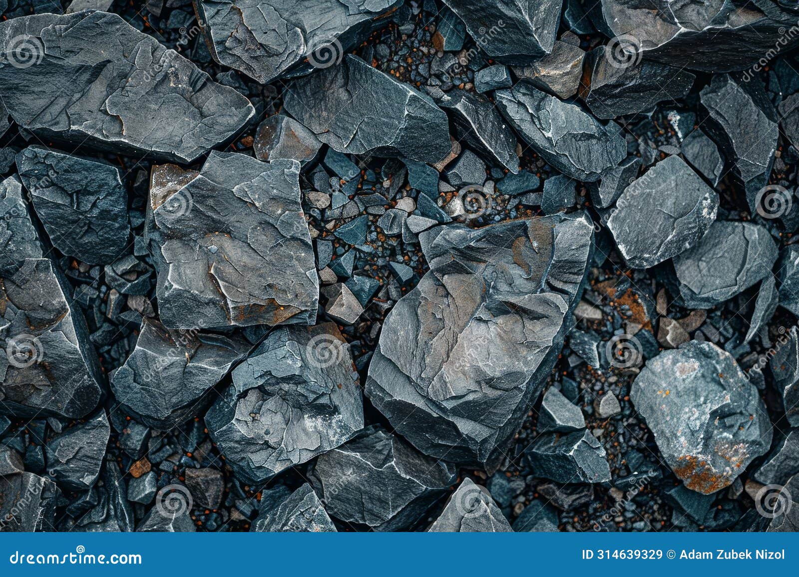 Textured Slate Rocks on a Rugged Surface Stock Illustration ...