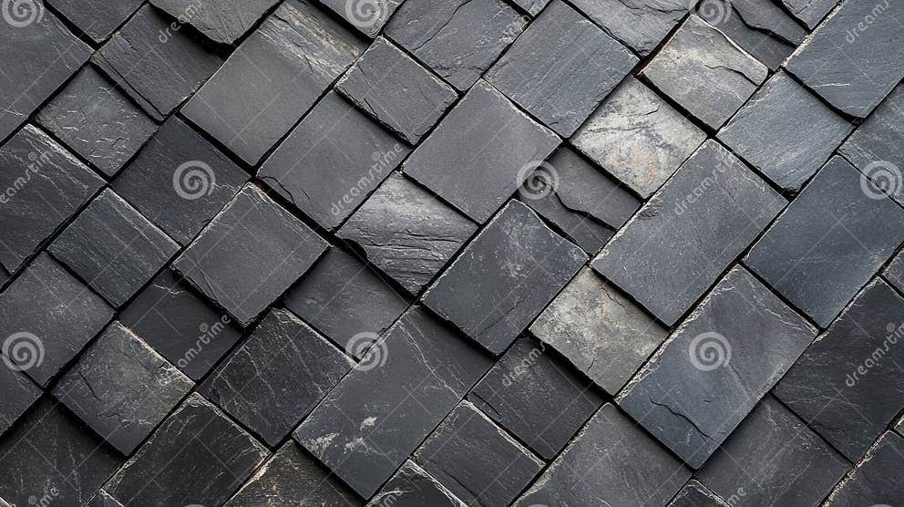 Textured Slate Stone Wall Background with Geometric Pattern for ...