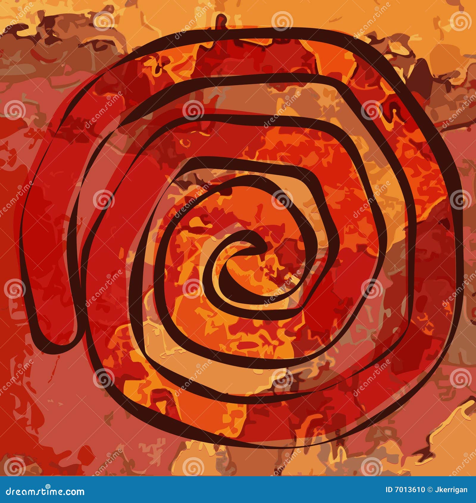 Textured Spiral stock vector. Illustration of warm, texture - 7013610