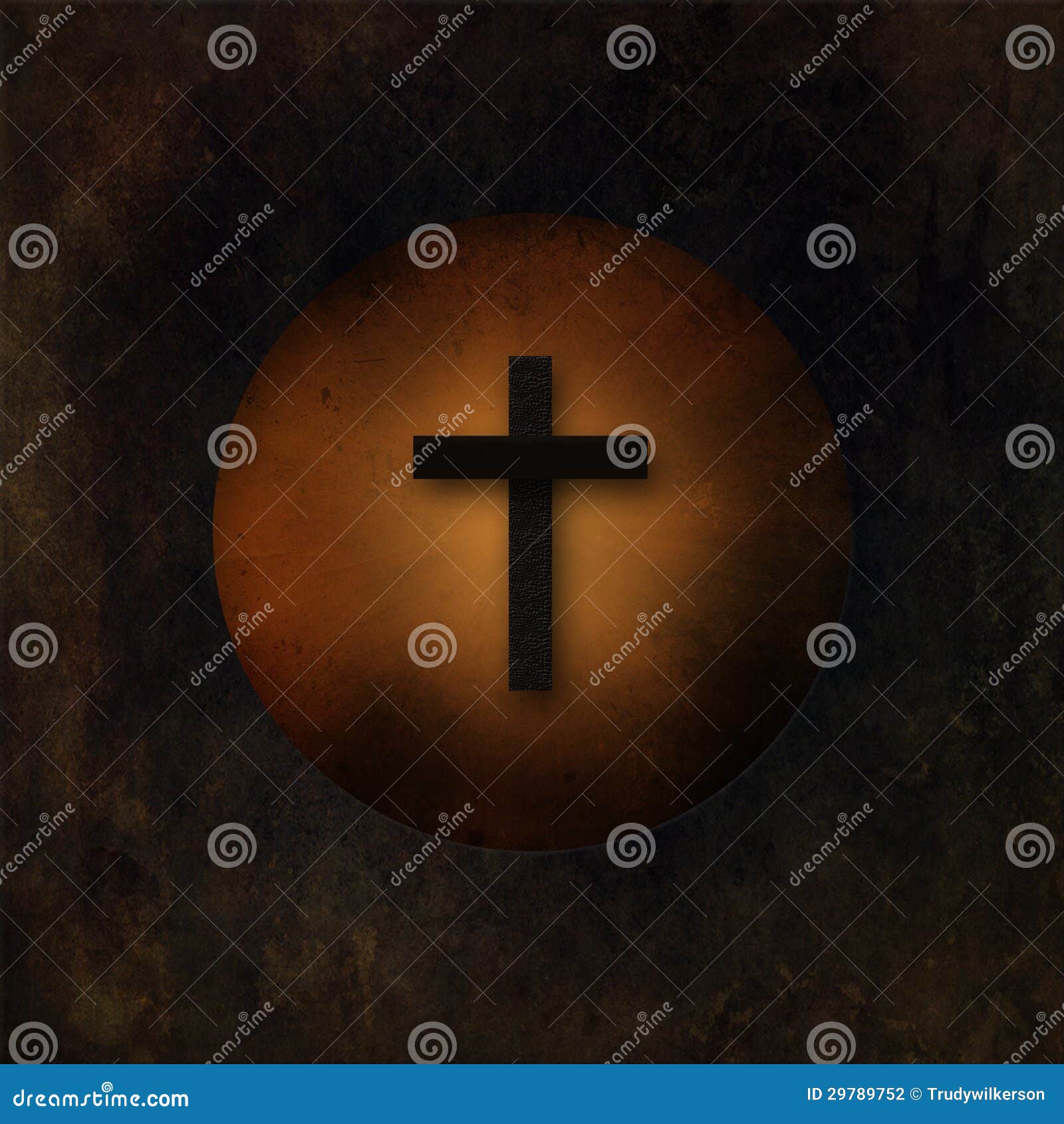 Rugged Cross At Sunset: A Christian Symbol Of Resurrection Royalty-Free ...
