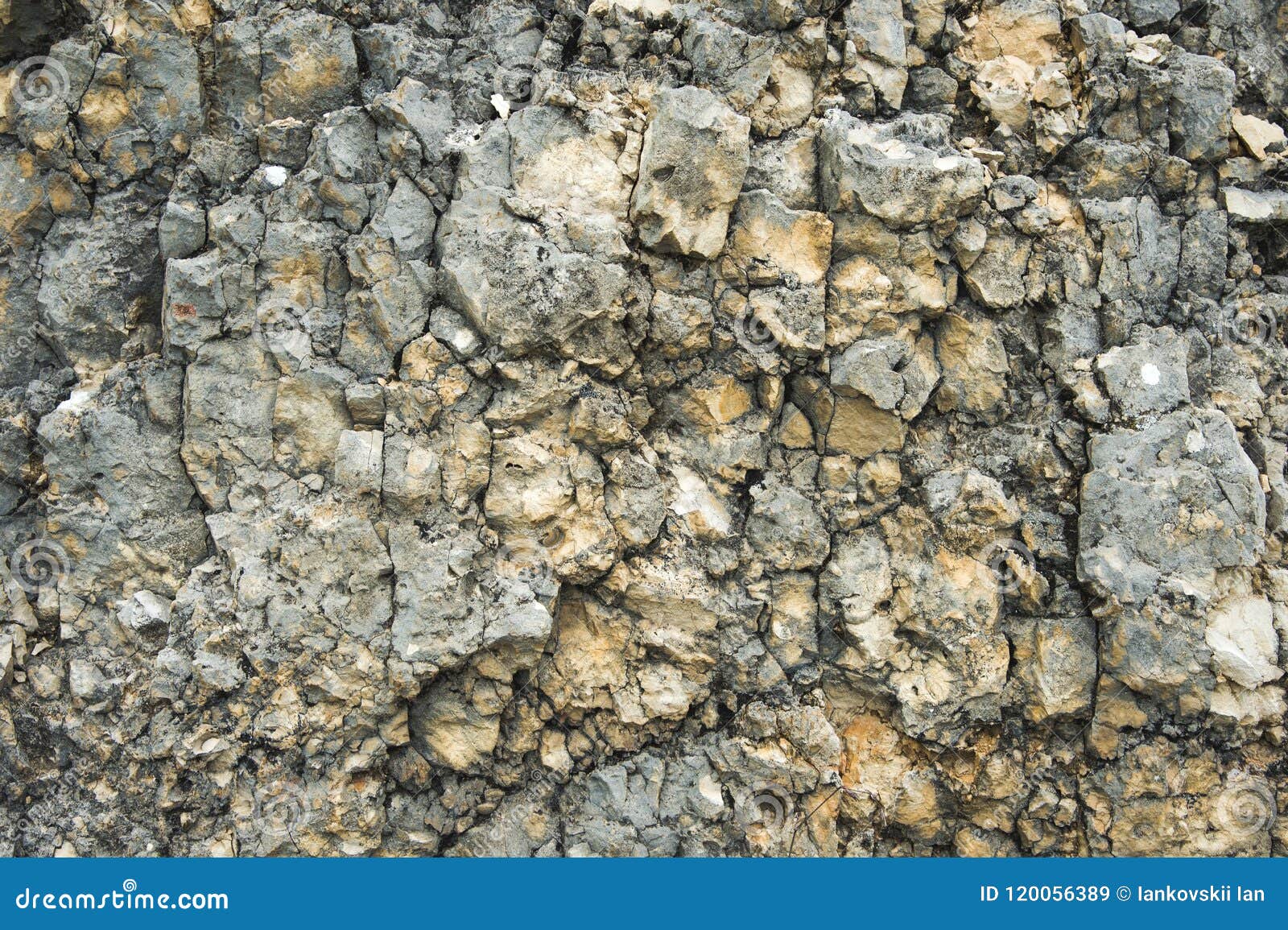 Textured Stone Background Rubble Ballast in Natural Form in the Rock ...