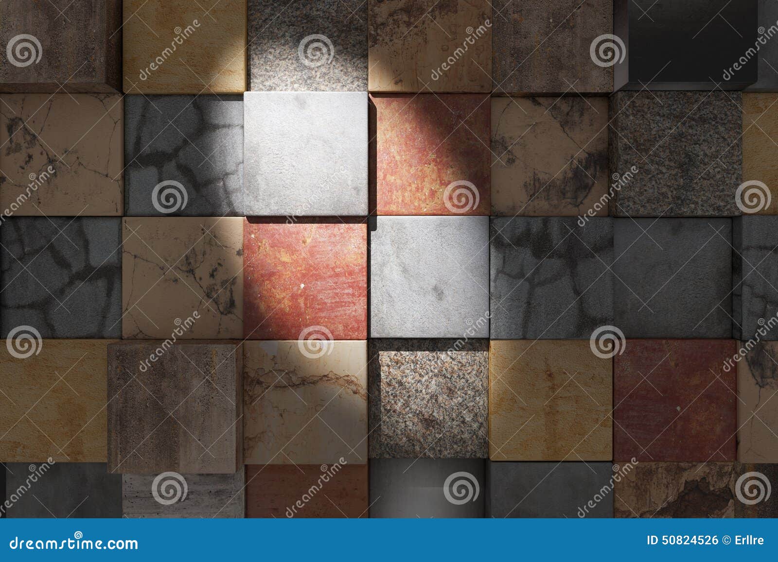 Textured stone cubes stock illustration. Illustration of modern - 50824526