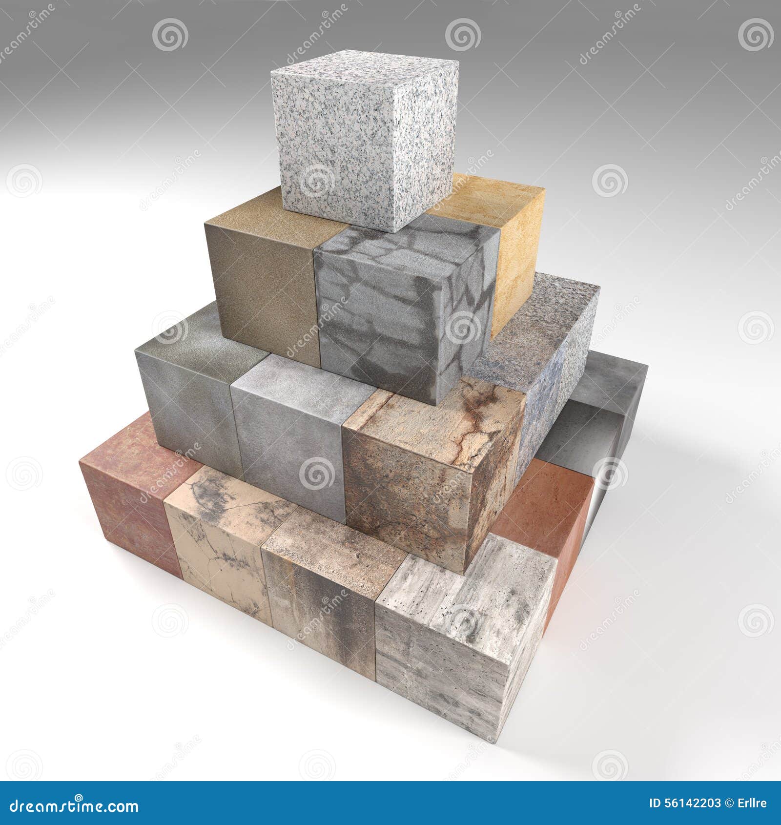 Textured stone cubes stock illustration. Illustration of abstract ...