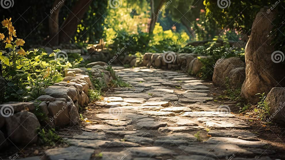 Textured Stone Path Background Stock Illustration - Illustration of ...