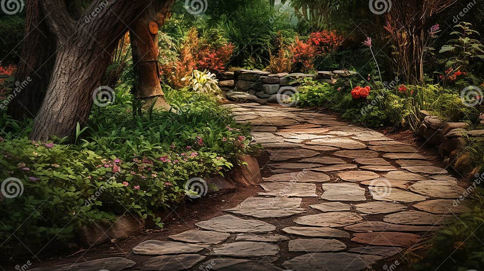 Textured Stone Path Background Stock Illustration - Illustration of ...