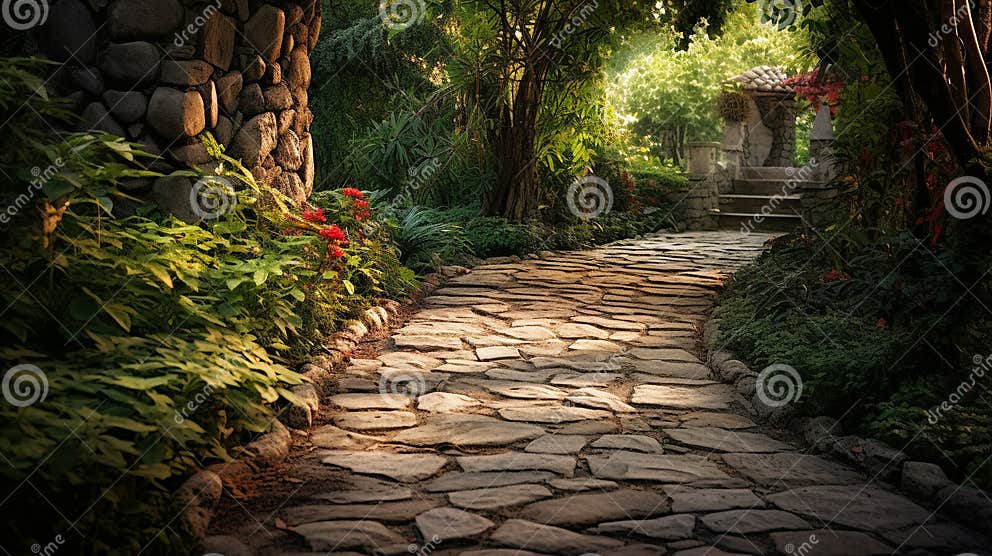 Textured Stone Path Background Stock Illustration - Illustration of ...