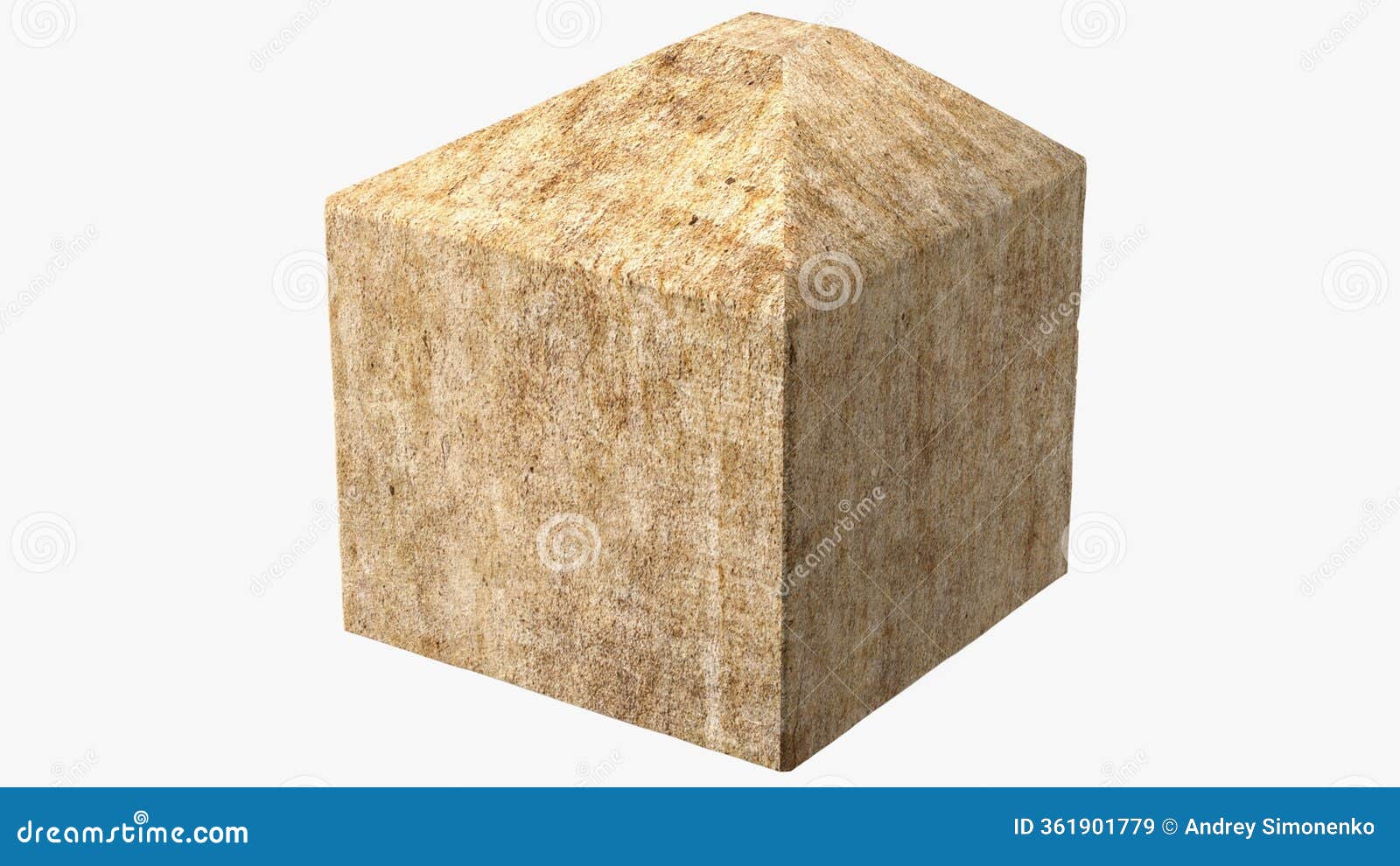 Textured Stone Pyramid Top Square Block Design Stock Image - Image of ...