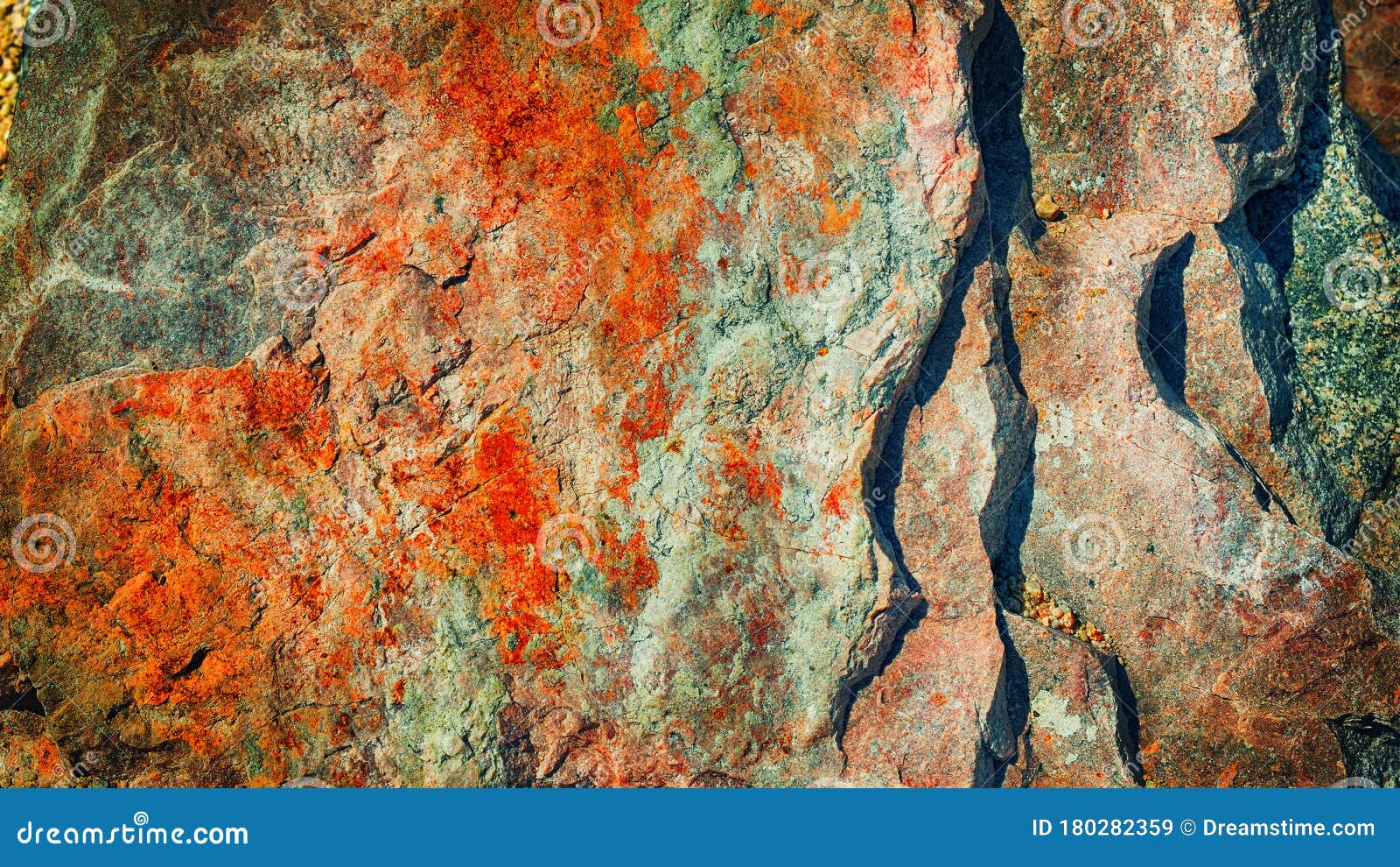 Textured Stone Surface Uneven with Rust Spots, Macro Stock Image ...