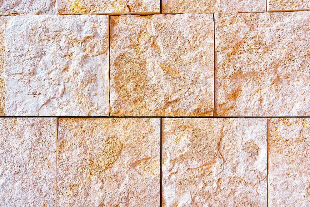 Textured Stone Tile Wall Background Stock Photo - Image of rough ...