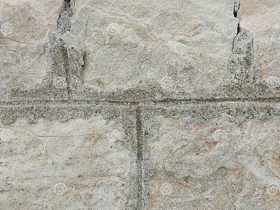 Textured Stone Wall with Pebble Base Stock Photo - Image of materials ...