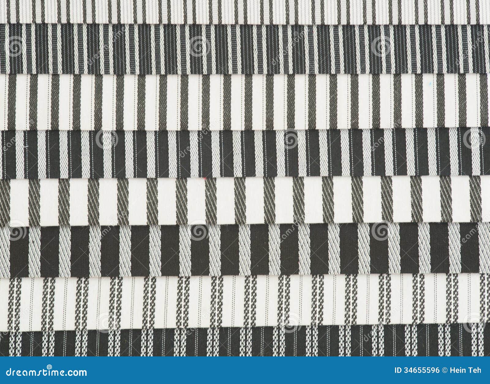 Textured Striped Cotton Fabric Swatch Stock Photo - Image of edge ...