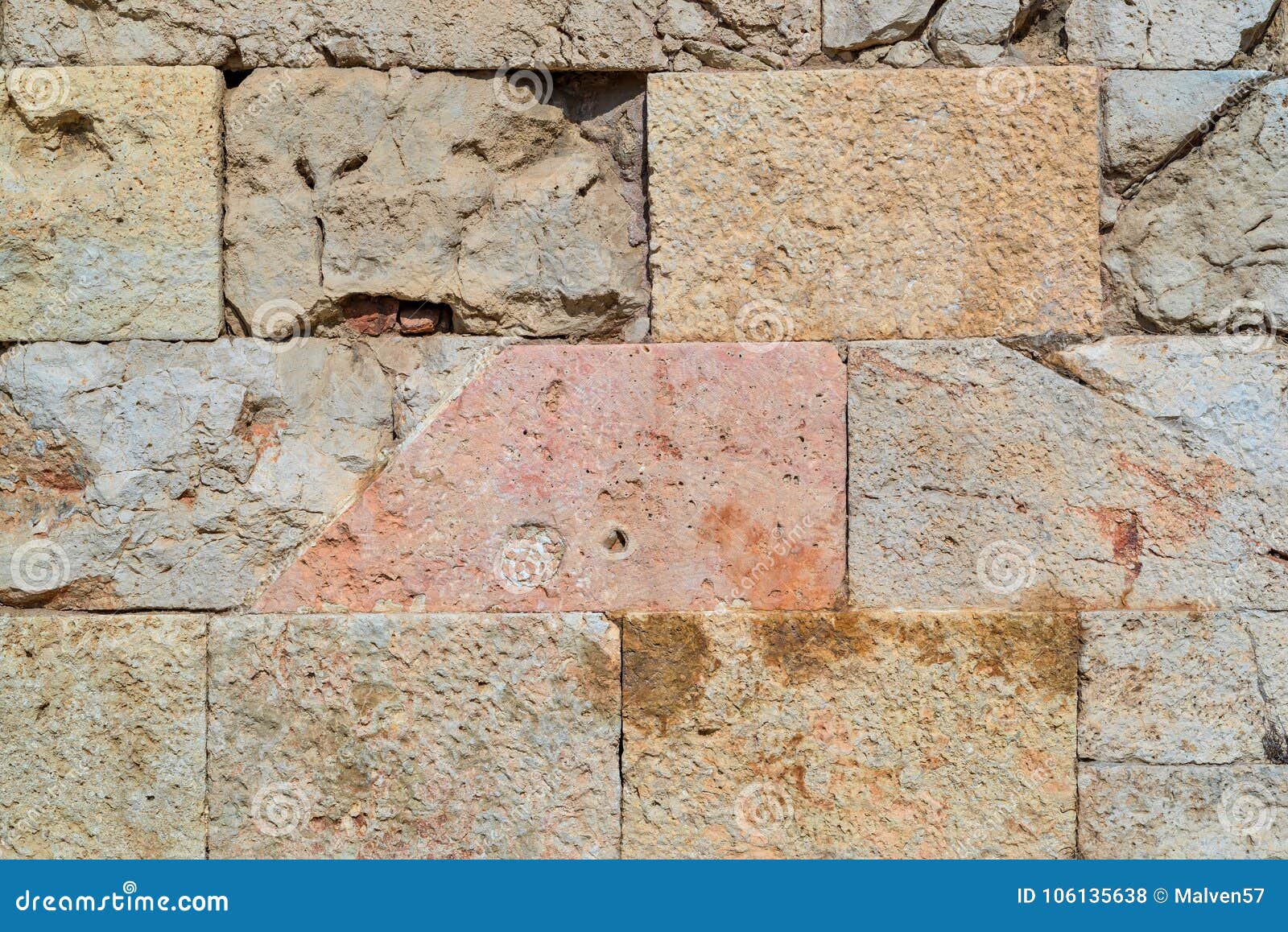 Texture of an Ancient Stone Wall Stock Photo - Image of stone ...