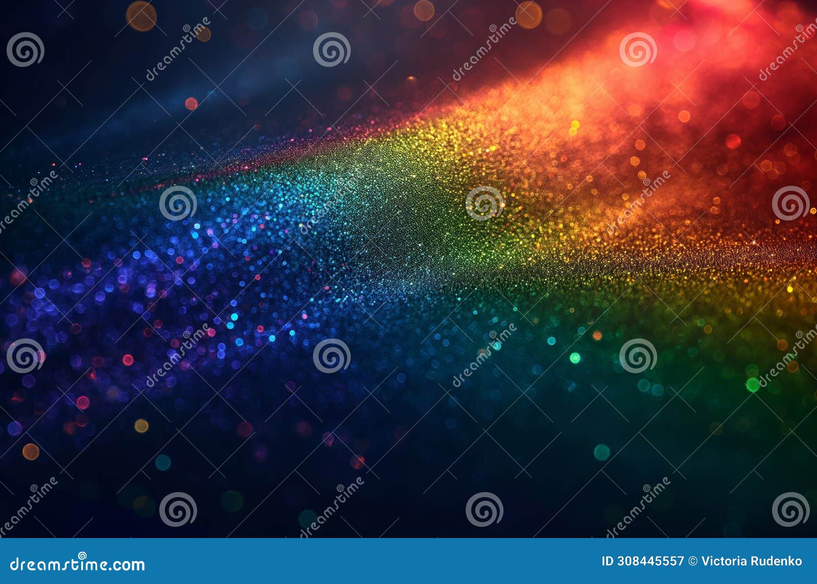 Spectrum Sparkles with a Brilliant Rainbow Stock Image - Image of ...