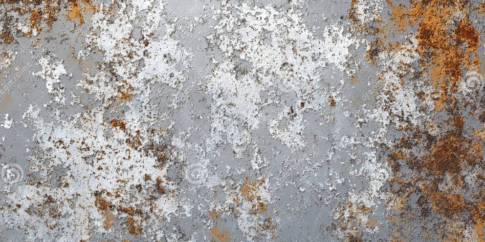 A Textured Surface Featuring Rust and Peeling Paint, Suggesting Age and Wear Stock Illustration ...