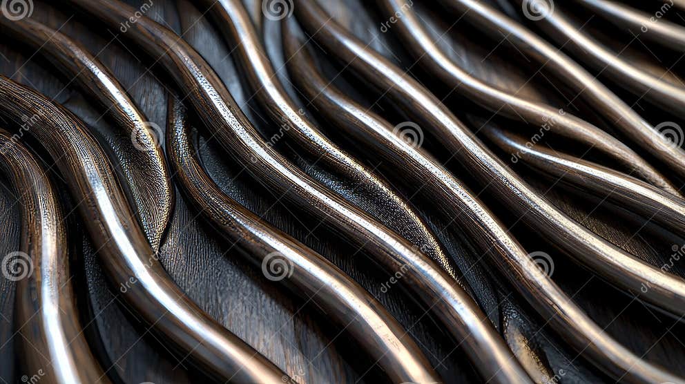 Textured Surface Formed by Interwoven Dark Wood Planks Stock Image ...