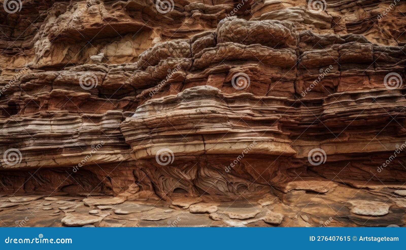 Textured Surface of a Sandstone Cliff. AI Generated Stock Image - Image ...