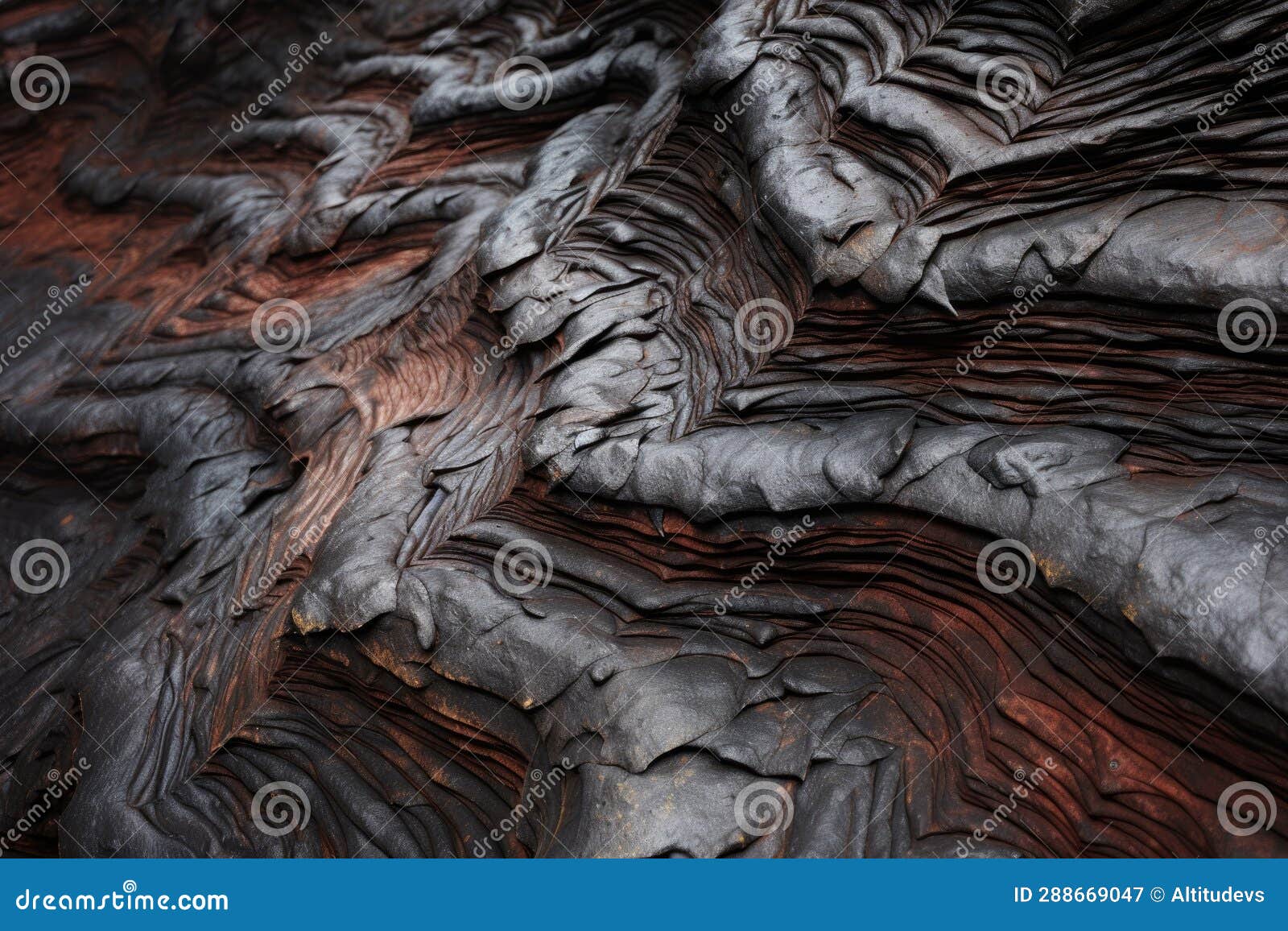 Textured Surface of a Volcanic Rock Formation Stock Image - Image of ...