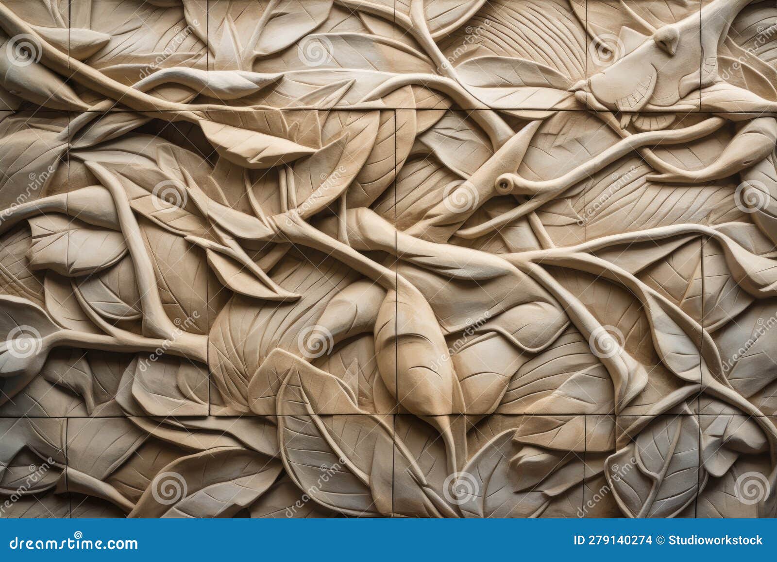 Textured Tessellation of Natural Elements and Shapes Stock Illustration ...