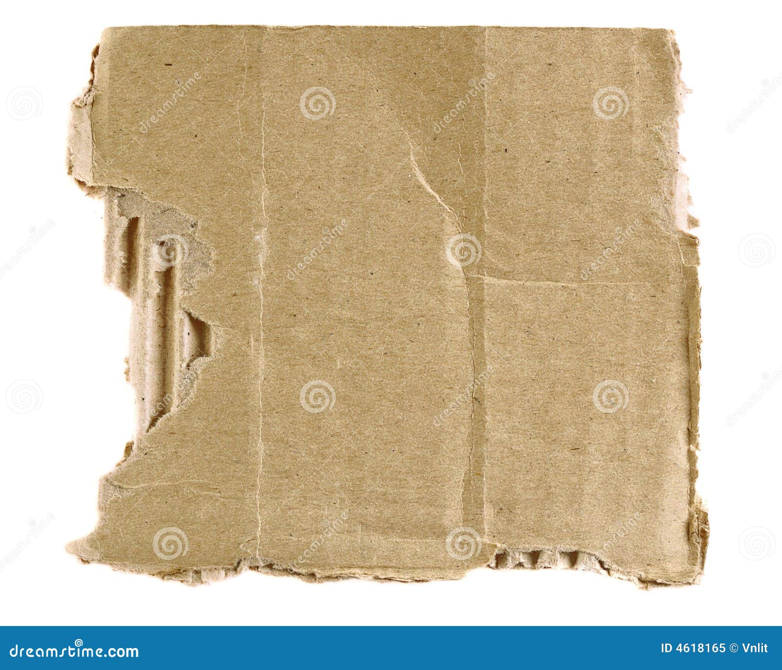 Textured torn carton stock image. Image of isolated, textured - 4618165