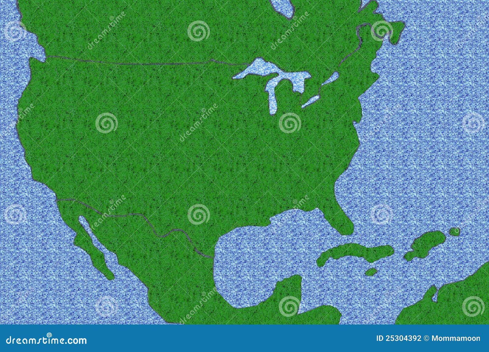 Textured USA Map stock illustration. Illustration of land - 25304392