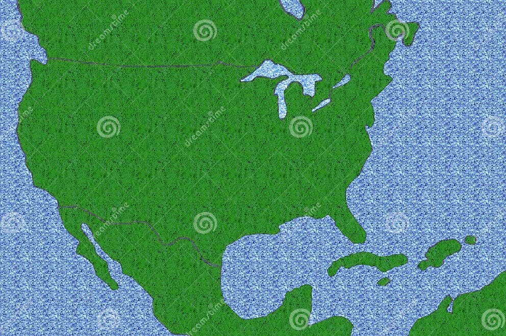 Textured USA Map stock illustration. Illustration of land - 25304392