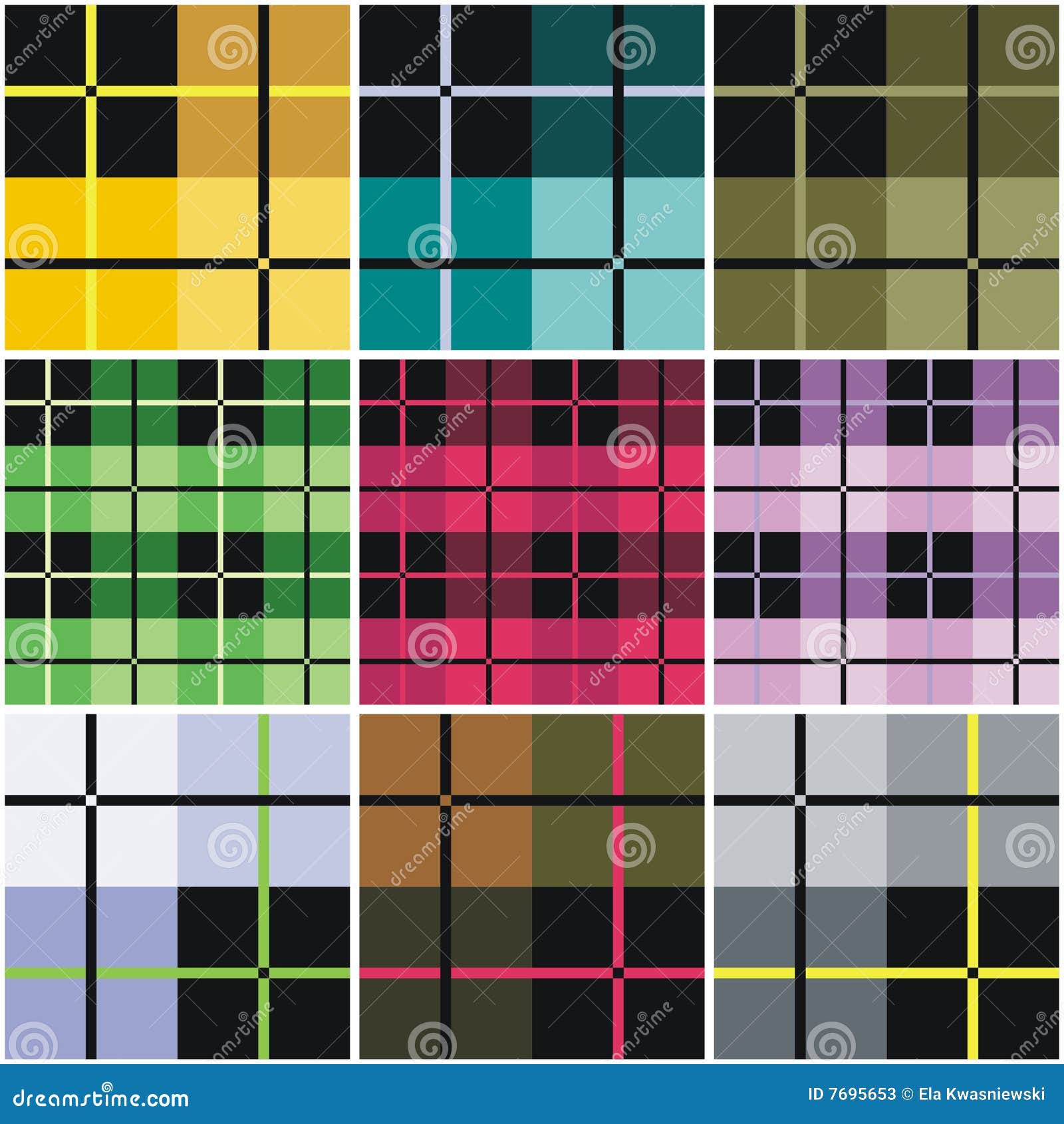 Textured vector plaid stock vector. Illustration of elements - 7695653