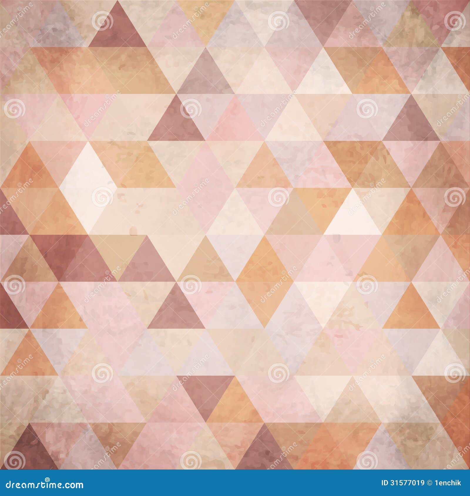 Textured Vintage Beige Vector Triangles Background Stock Vector ...