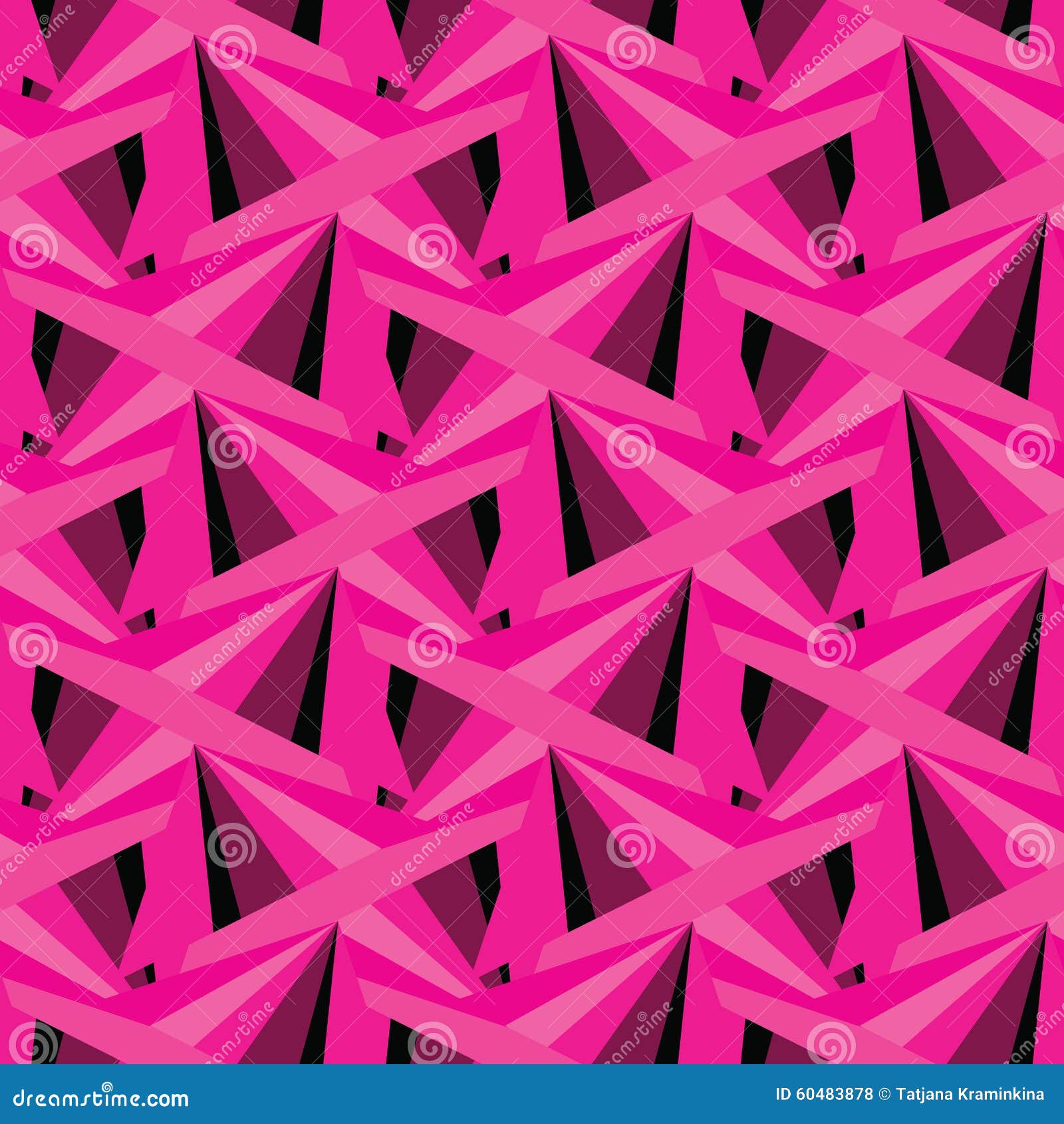 Textured Vintage Pink Vector Triangles Background Stock Vector ...