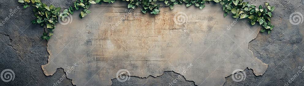 Textured Wall Backdrop Adorned with Greenery, Perfect for Artistic ...