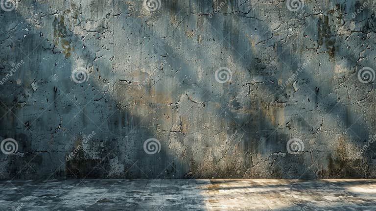 Textured Wall Backdrop Highlighted by Natural Light in an Indoor ...