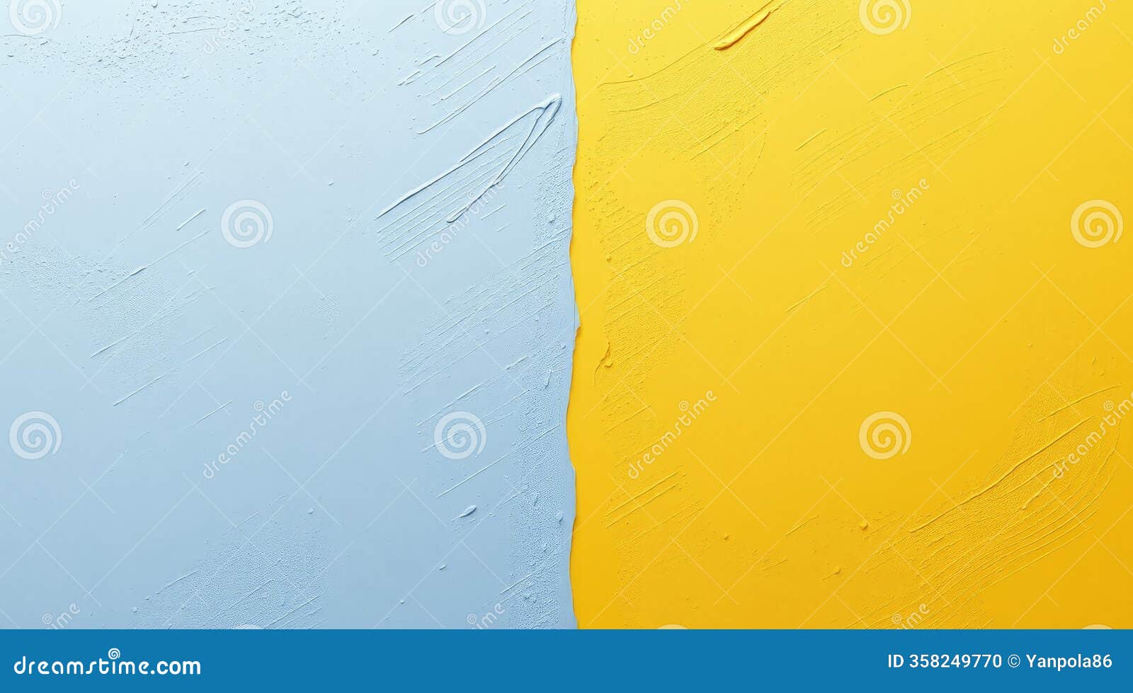 Textured Wall with Contrasting Blue and Yellow Color Blocks, Creating a ...