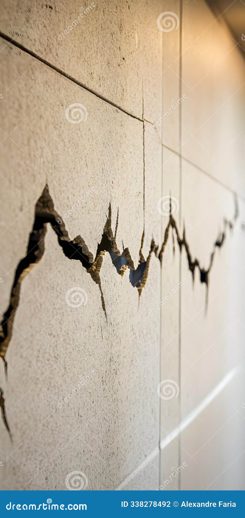 Textured Wall with Cracks and Decay Stock Illustration - Illustration ...