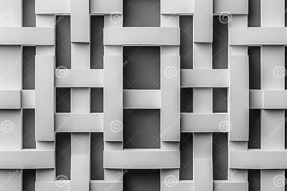 Textured Wall with Intertwined White Patterns in Modern Design Stock ...
