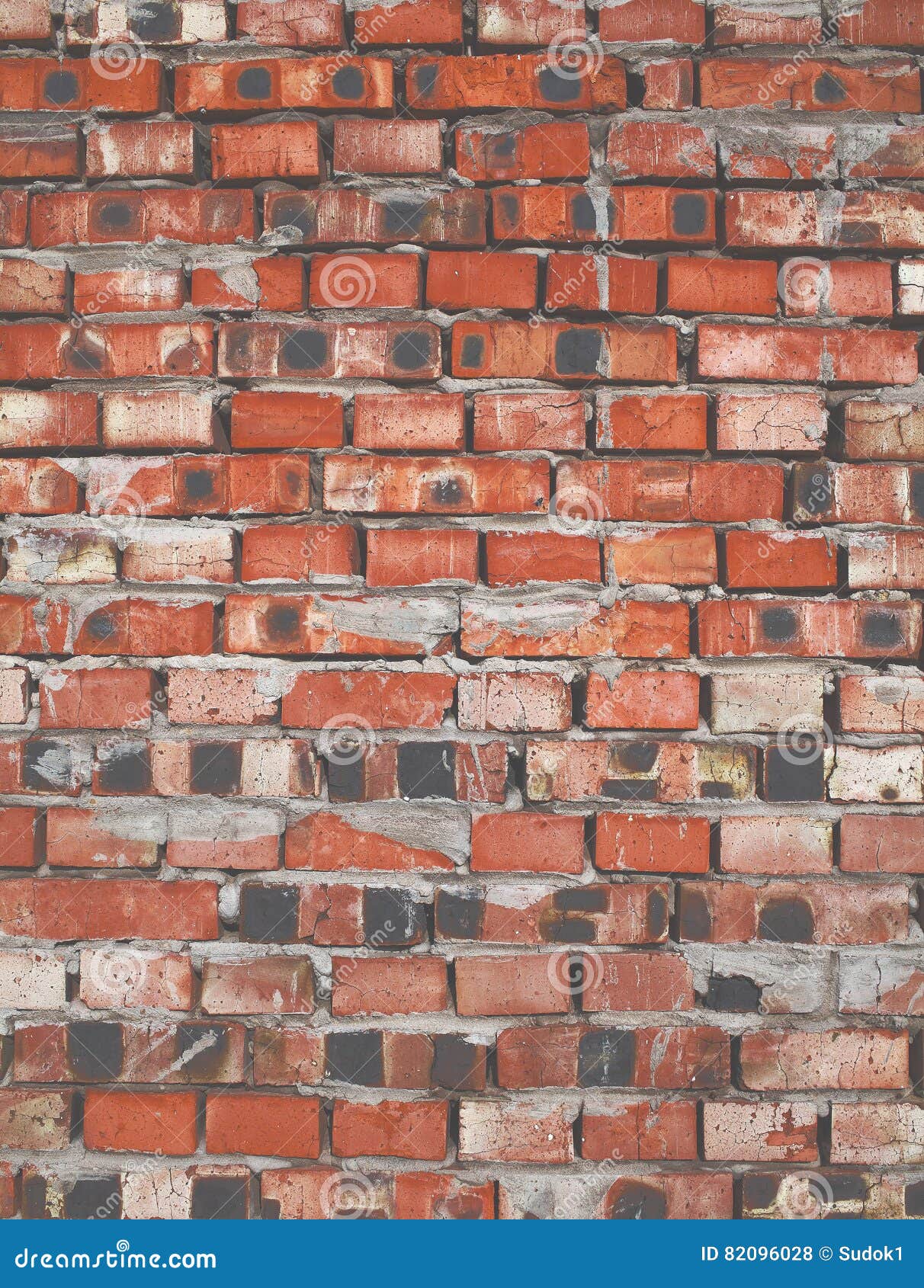 Textured Wall Made of Red Baked Bricks Stock Photo - Image of grunge ...