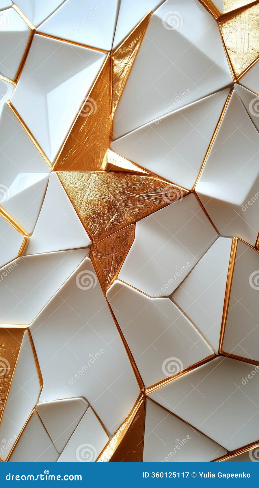 Textured Wall Panel with Golden Accents and Geometric Design in Modern ...