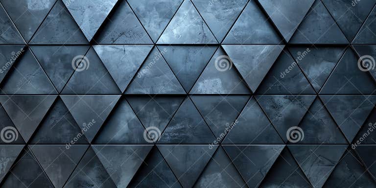 A Textured Wall of Triangular Stone Tiles in Muted Tones Creates a ...