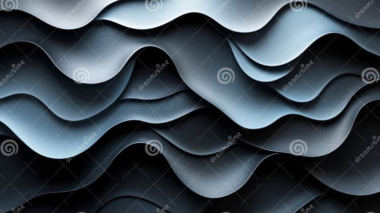 Textured Waves of Blue and Gray Layers Create a Captivating Visual in ...