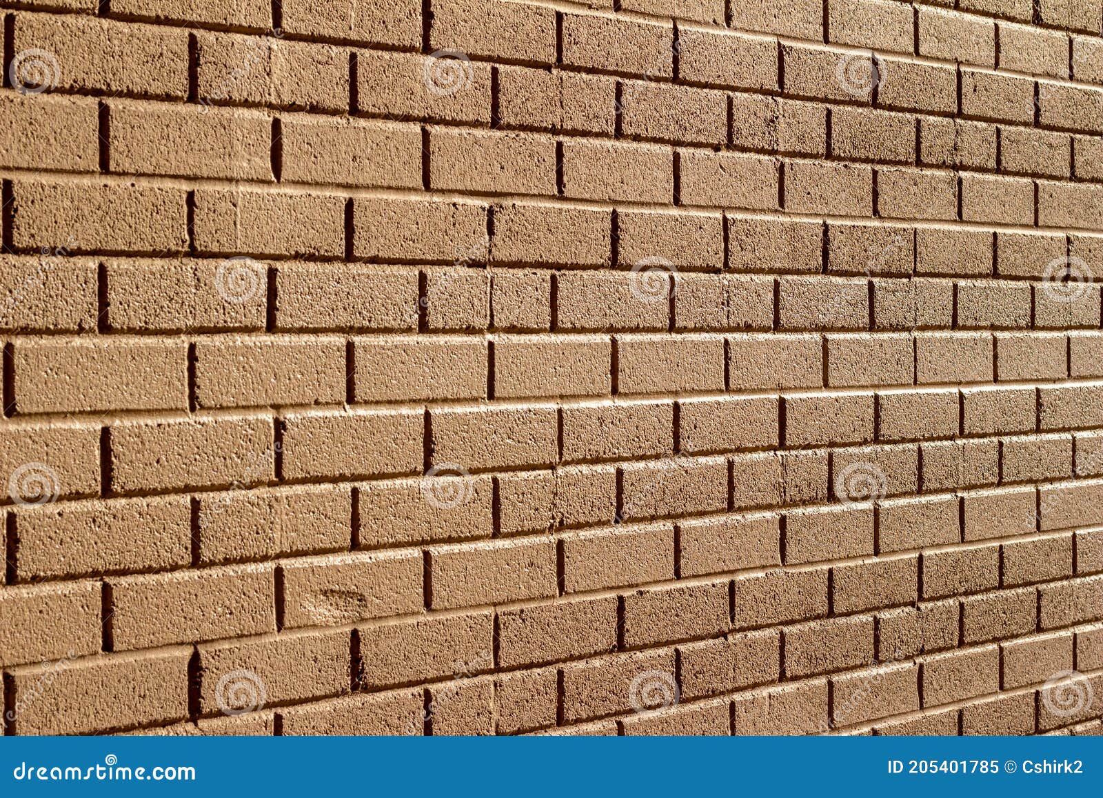 Textured Weathered Tan Color Brick Wall Background in Running Bond ...