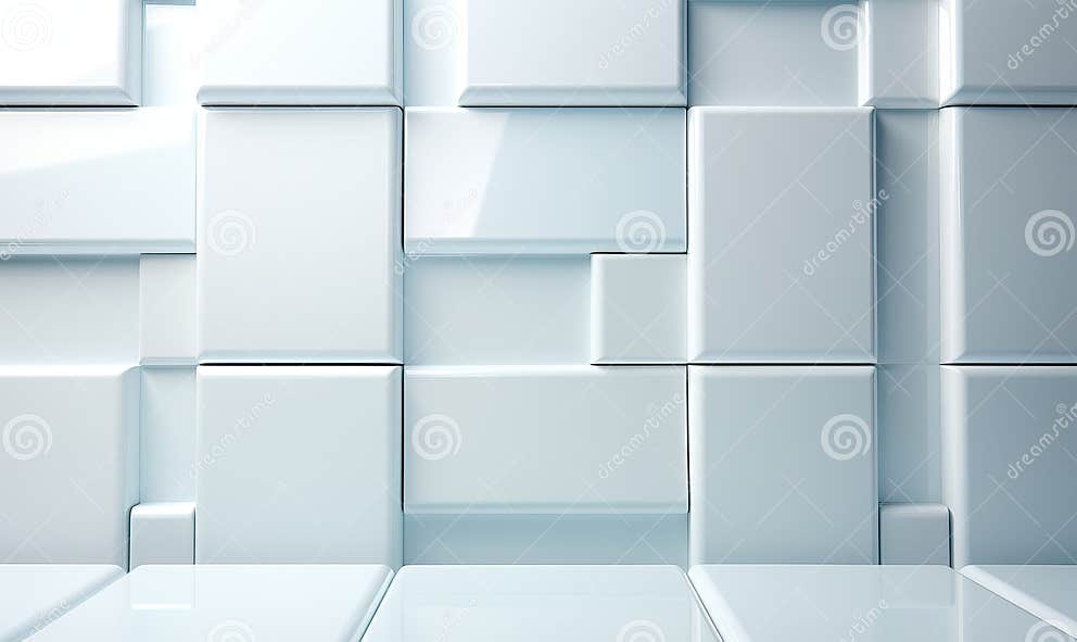 Textured White Background of Rectangles of Different Sizes. Stock ...